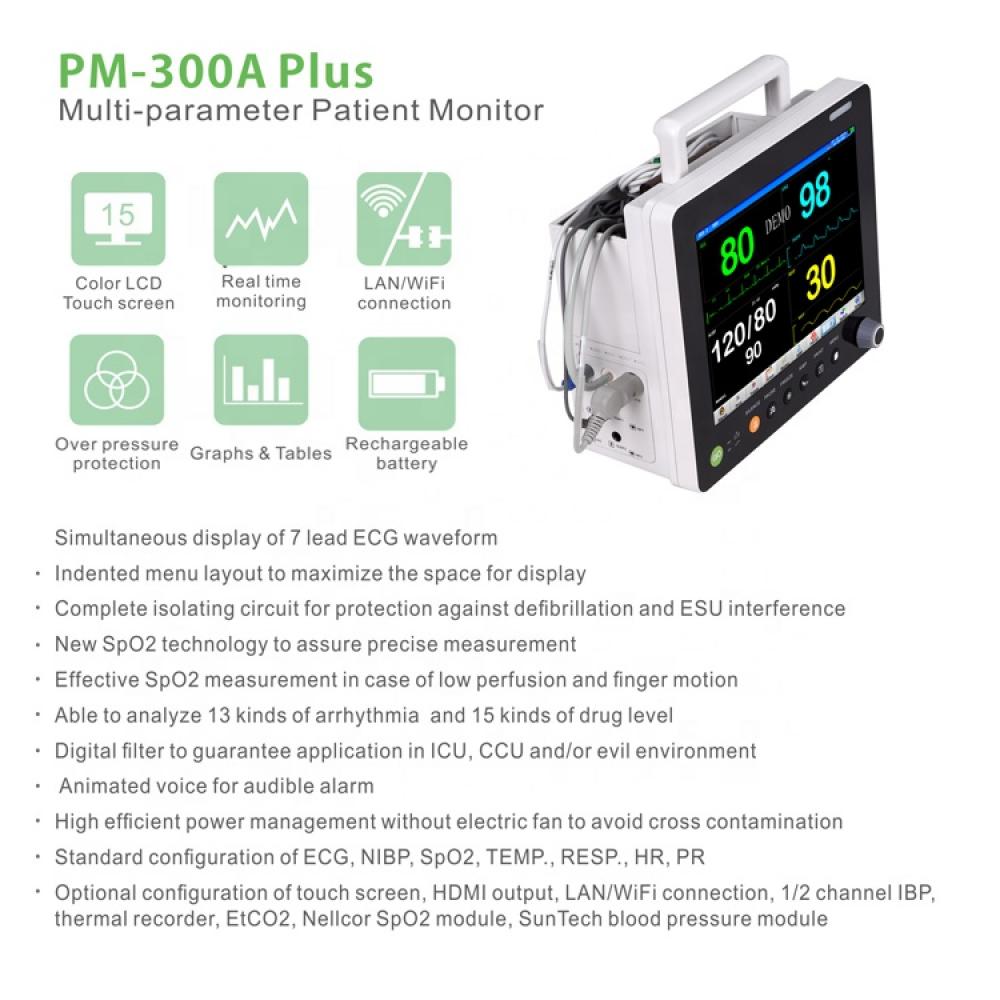 Multi-Parameters ICU Vital Signs Patient Monitor portable patient ...